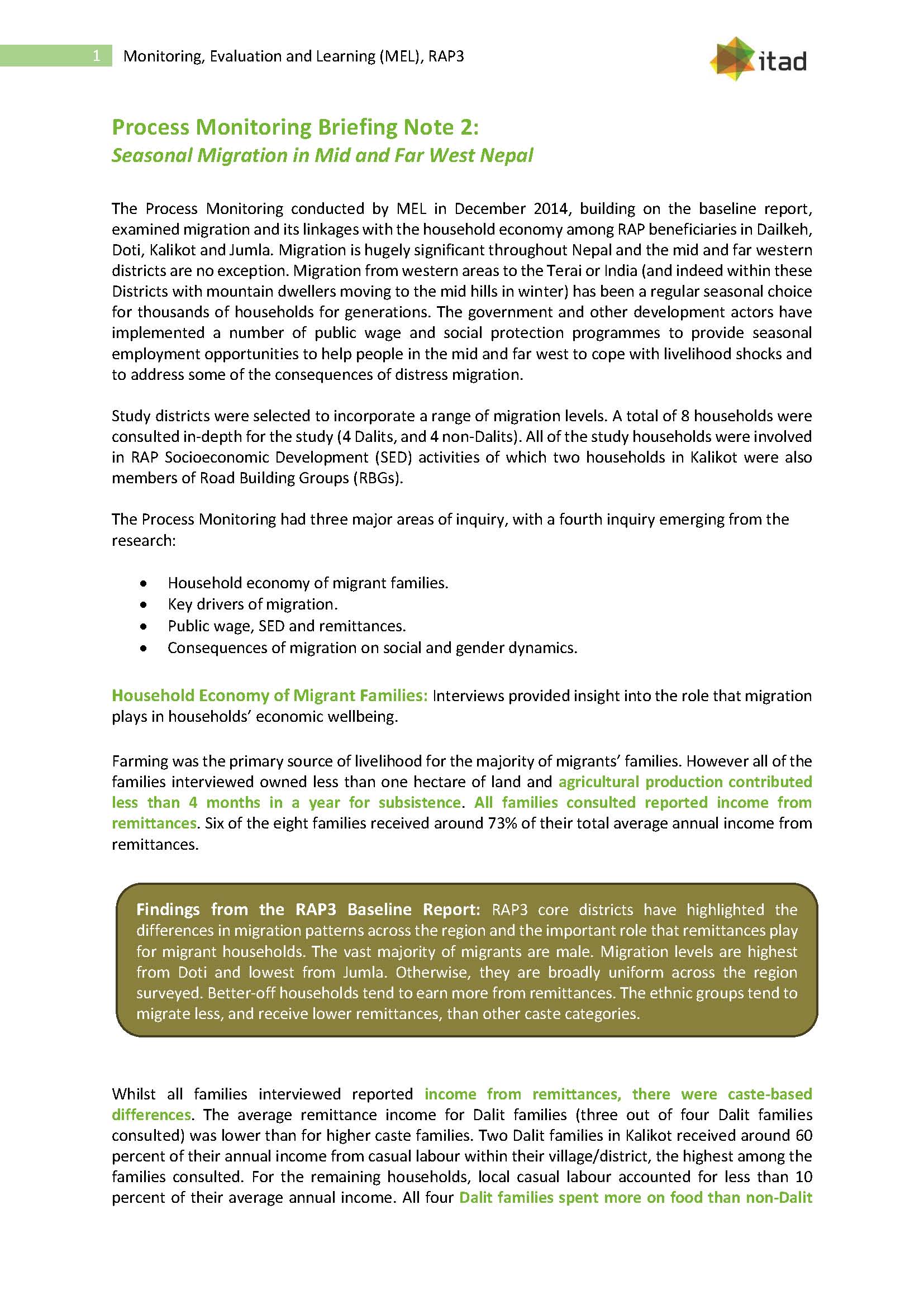 Rap Process Monitoring Briefing Note 2 Itad