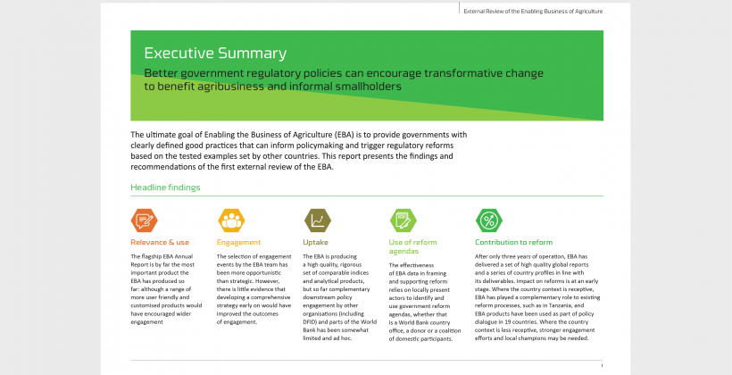 Executive Summary: External Review of Enabling the Business of ... Executive Summary: External Review of Enabling the Business of ...
