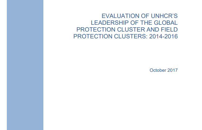 Evaluation of UNHCR’s leadership of the Global Protection Cluster and ...