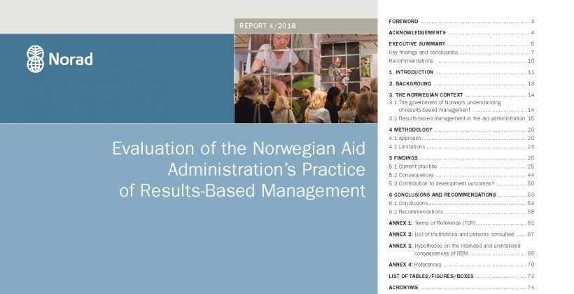 Evaluation of the Norwegian Aid Administration’s Practice of Results ...