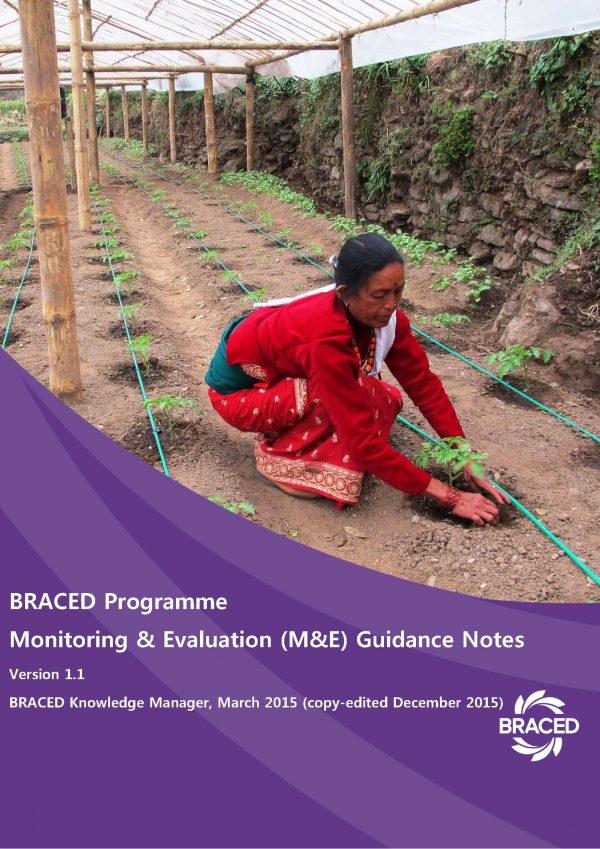 BRACED Monitoring & Evaluation Guidance Notes | Itad