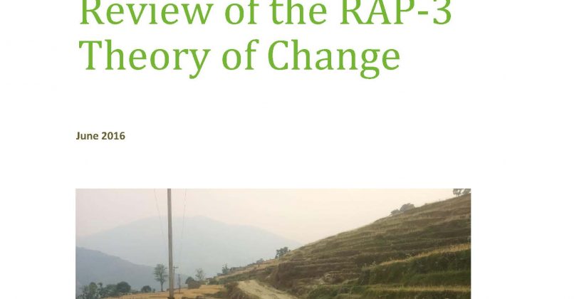 Review of the RAP-3 Theory of Change | Itad