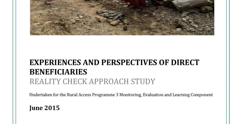 Reality Check Approach Study: Experiences and Perspectives Of Direct ...