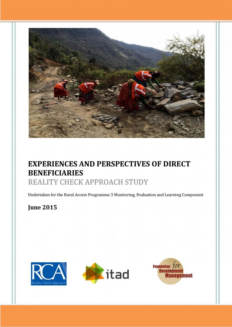 Reality Check Approach Study: Experiences and Perspectives Of Direct ...