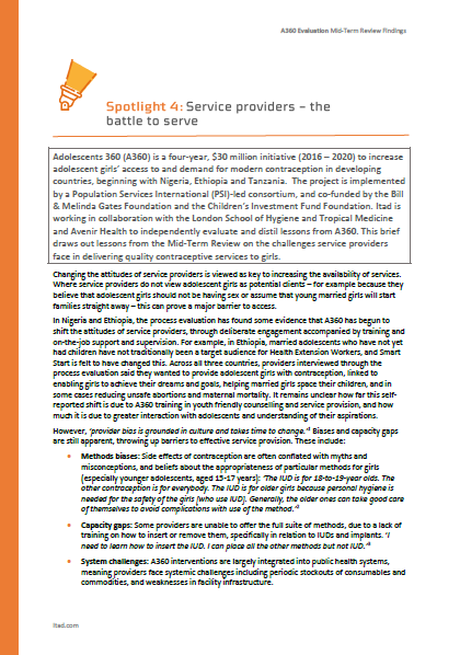 A360 MTR Spotlight 4: Service providers – the battle to serve | Itad