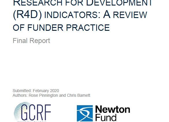 Research for Development indicators: A review of funder practice | Itad