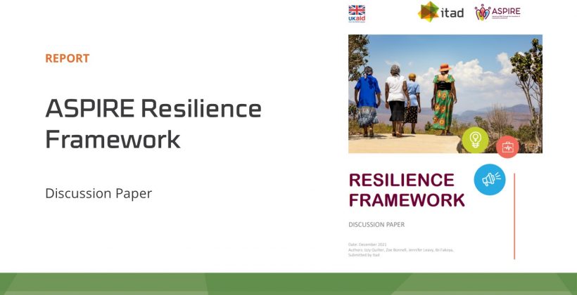 ASPIRE UKAC Resilience Framework Discussion Paper | Itad